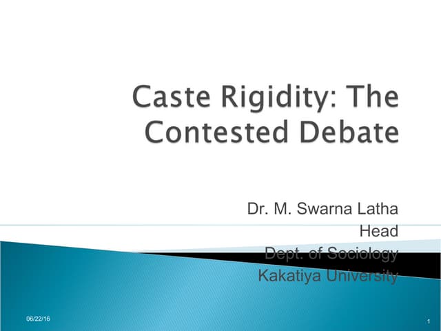The caste system of india | PPTX