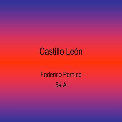 Castillo león | PPT