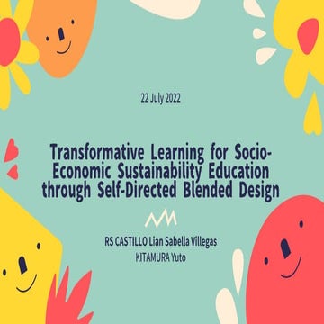 Transformative Learning - Self-Directed ESD | PDF