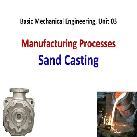 Types of Metal Casting Process and it's Types | PPT