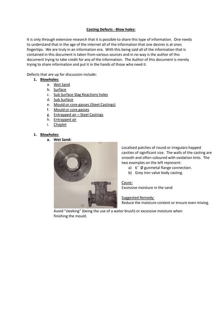 Casting Defect - Scabbing.pdf | Geology | Science