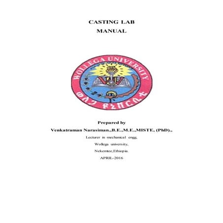 Casting lab manual | DOCX