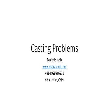 Casting problems | PPT