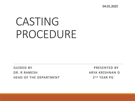 Die casting preparation.pptx................................ | PPTX