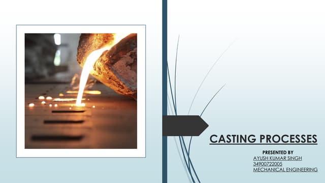 Design Consideration For Casting | PPTX