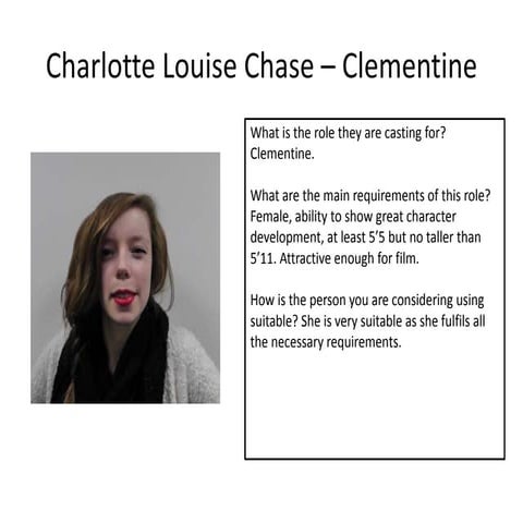 Casting Profiles | PPTX