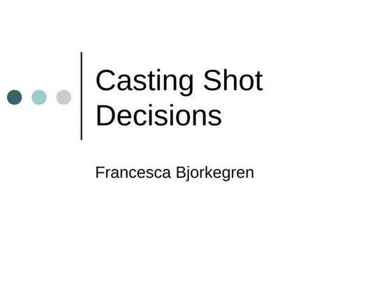 Casting details | PPT