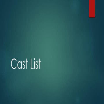 Cast list | PDF