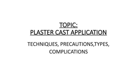 Principles of POP Casting | PPTX