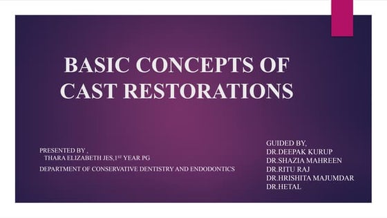 Bevels in Dental Restorations | PPTX | Dental Health | Diseases and ...