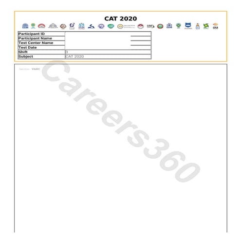 Cat 2020-answer-key | PDF
