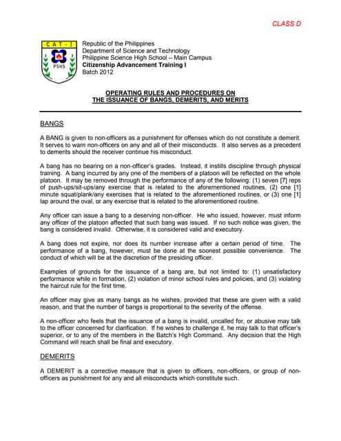 CAT: Master List of Commands | PDF