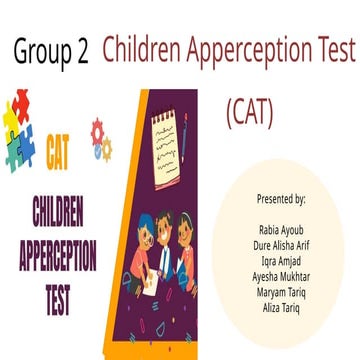 Children's apperception test | PPT