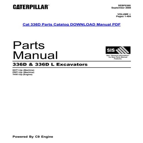 Caterpillar Cat D8R Track-Type Tractor Parts Catalogue Manual.pdf