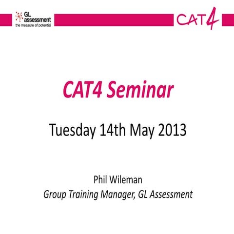 A comprehensive guide to interpreting your CAT4 data | PDF