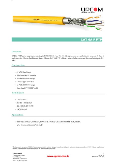 Cat 7 a plus s ftp | PDF