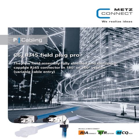 Cat 6A RJ45 field plug pro | PDF | Computer Peripherals | Computing