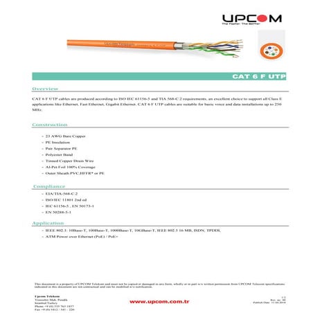 Siemon cat6 a cable data sheet upload | PDF