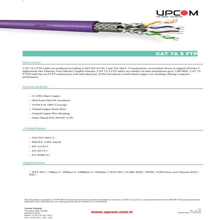 Cat 7 a s ftp | PDF