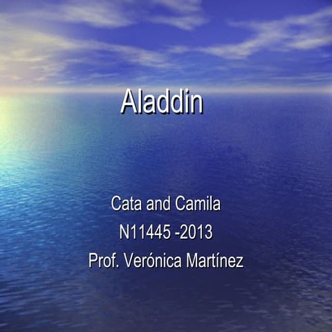 Aladdin and the Wonderful Lamp | PPTX