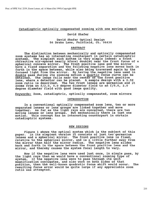 Offner relay design variants | PPTX