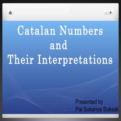 Catalan number presentation2 | PPT