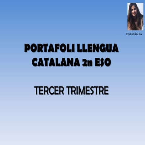 Català portafoli 3r trimestre | PPTX