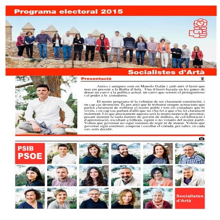 Programa electoral 2015 | PDF