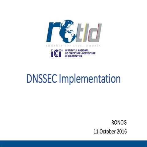 ROTLD DNSSEC Implementation | PPTX