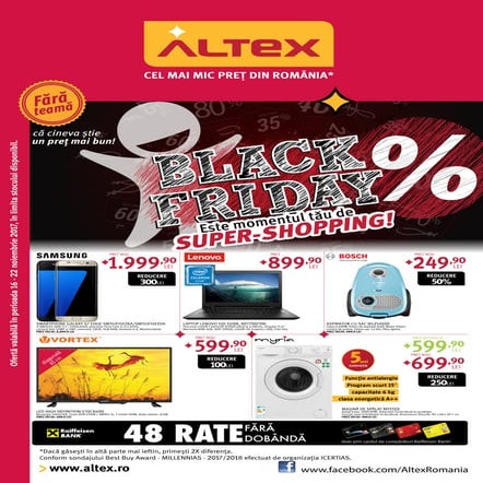 Catalog Black Friday Altex 2017 | PDF