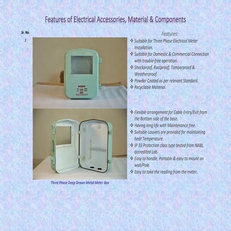 Electric Meter box | PDF
