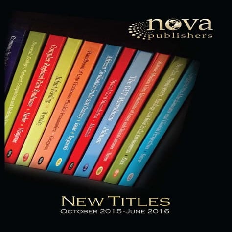 Catalog 2016 - Nova Science Publishers | PDF