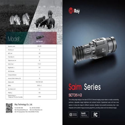 Catalog 2022 | Infiray | Optics Trade | PDF