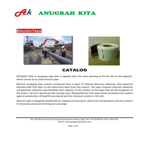 Catalog bitumin tape | PDF