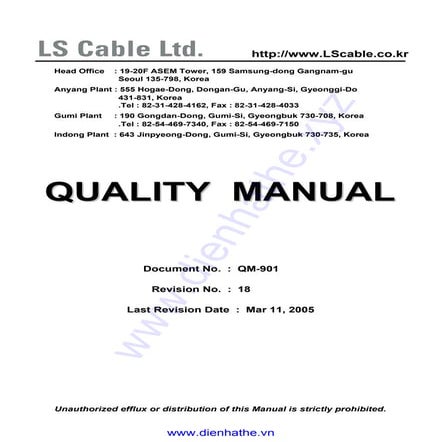 Catalog busbar ls 10. quality manual | PDF
