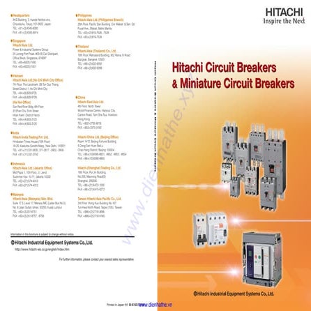 Catalog hitachi mcb mccb hitachi | PDF