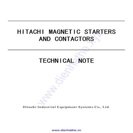 Catalog hitachi technical note magnetic | PDF