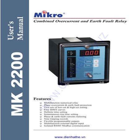 Catalog mikro mikro mk2200-user | PDF
