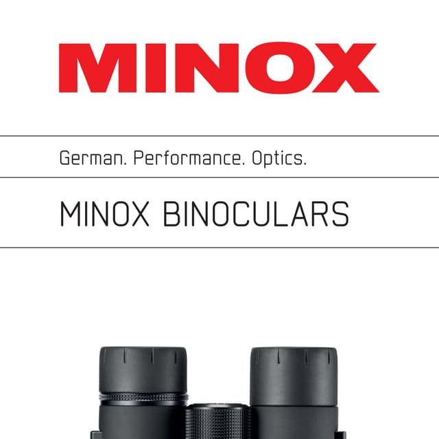 Catalog MINOX Binoculars | Optics Trade | PDF | Wearable Technology ...