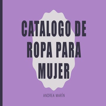 Catalogo de ropa para mujer | PPTX