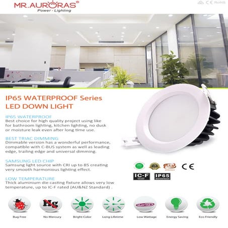 Catalog of auroras led-downlight 2018 | PDF