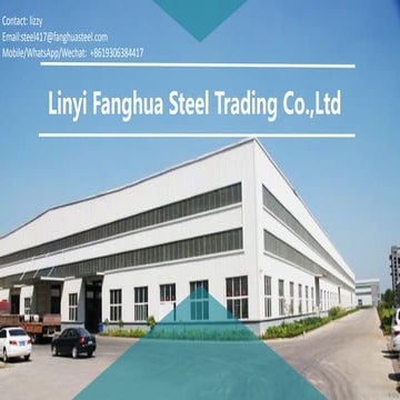 Catalog of Fanghua Steel company specialazed in steel strapping | PDF