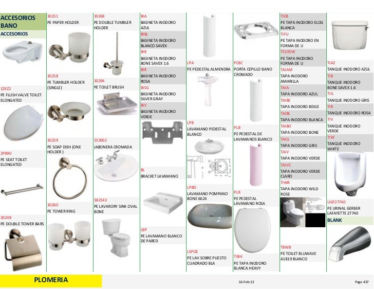 Catalogo sanitario