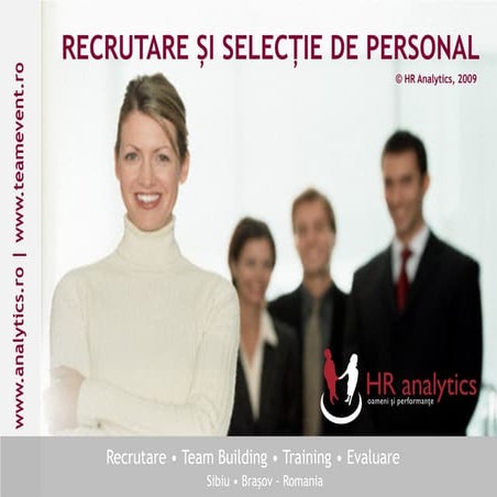 Catalog Prezentare - Recrutarea si Selectia Personalului | PDF
