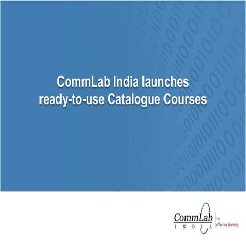 Catalogue Courses | PPTX