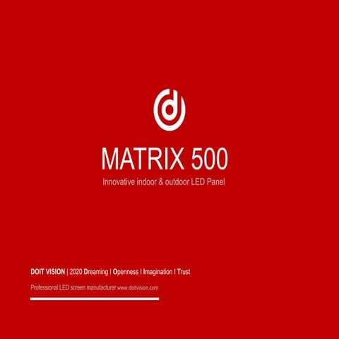 Catalogue of matrix 500 led panel(doit vision,2020) | PPT