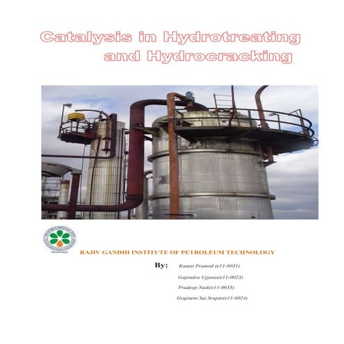 Catalysis in hydtotreating and hydrocracking | DOCX