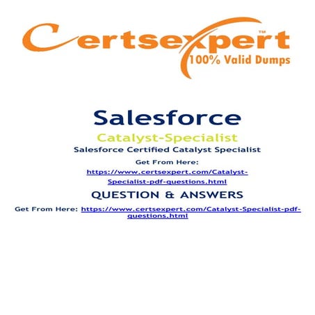 Catalyst-Specialist Exam Dumps: Your Ultimate Study Guide for a High ...