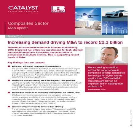 Catalyst Corporate Finance & Ricardo Composites report Spring 2013 | PDF