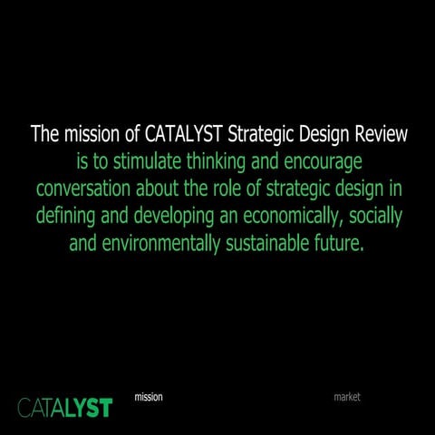 CATALYST Strategic Design Review: Request for Support | PDF
